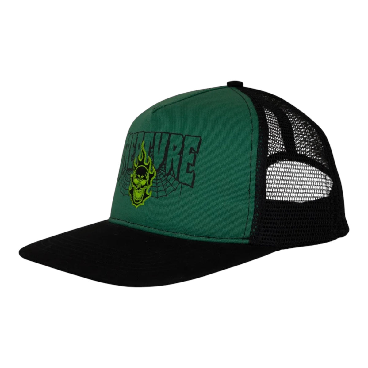 Creature Bonehead 2 Trucker Hat Green– Relief Skate Supply