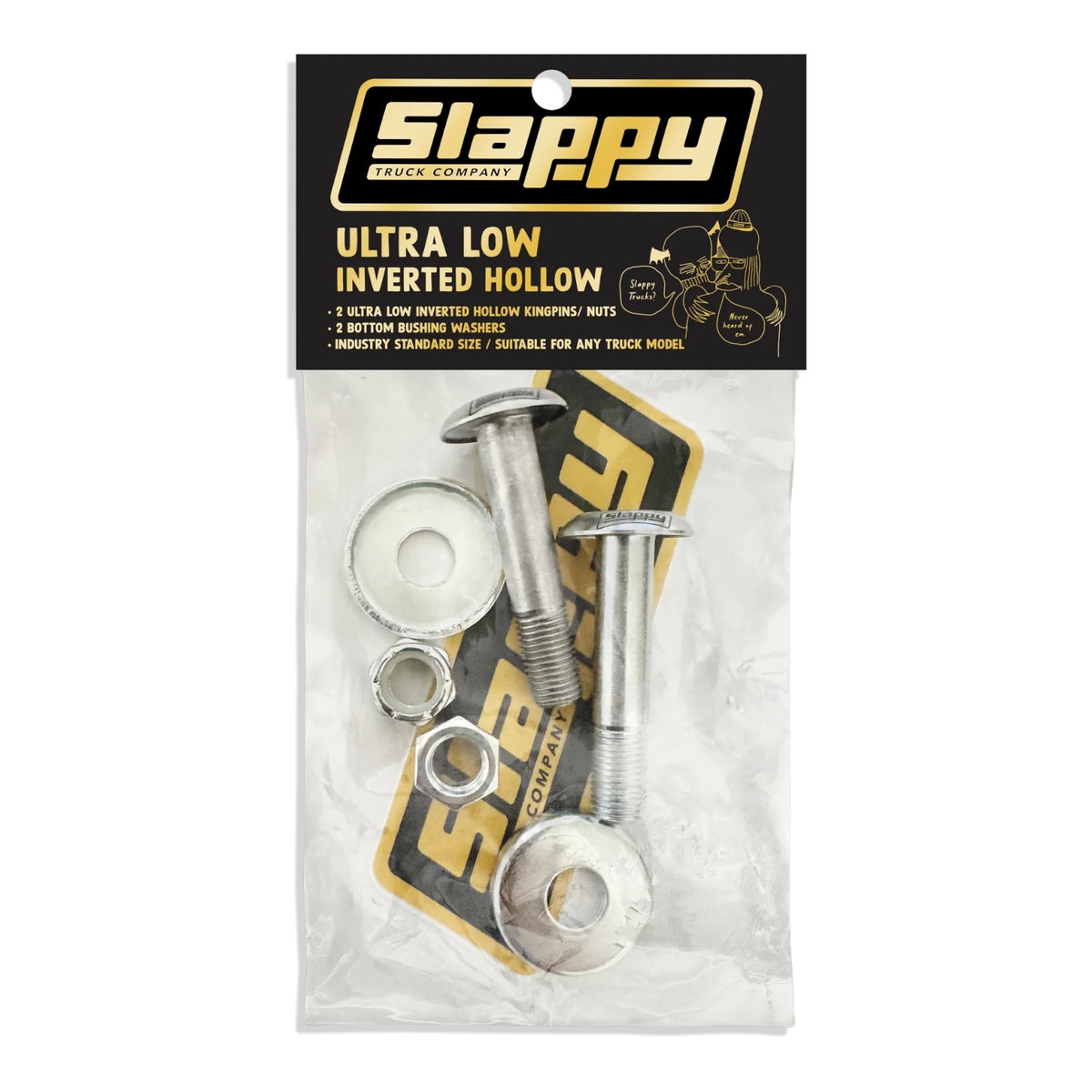 SLAPPY ULTRA LOW INVERTED HOLLOW KINGPINS– Relief Skate Supply