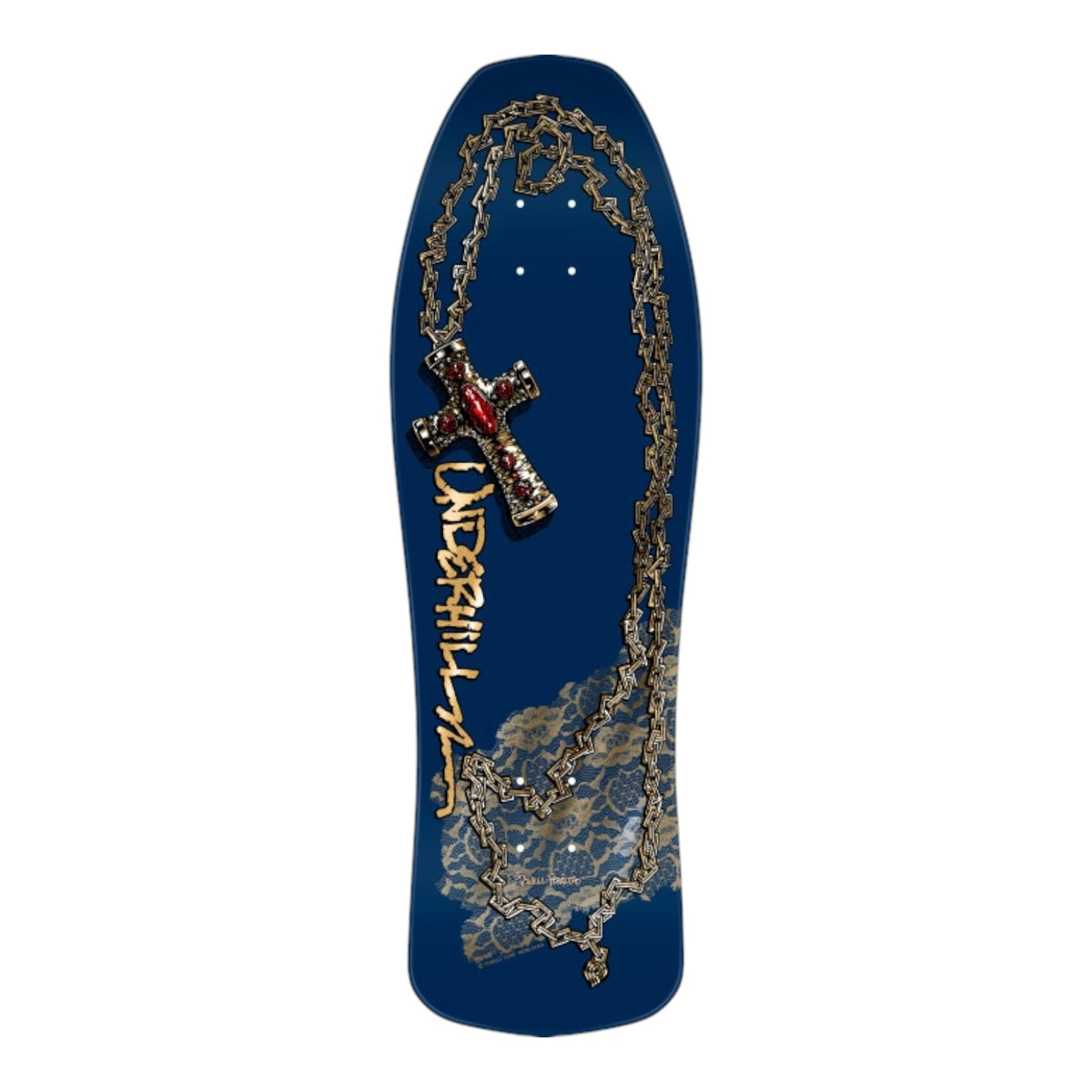 Powell Peralta Ray Underhill Cross Reissue Skateboard Deck Navy / Gold ...