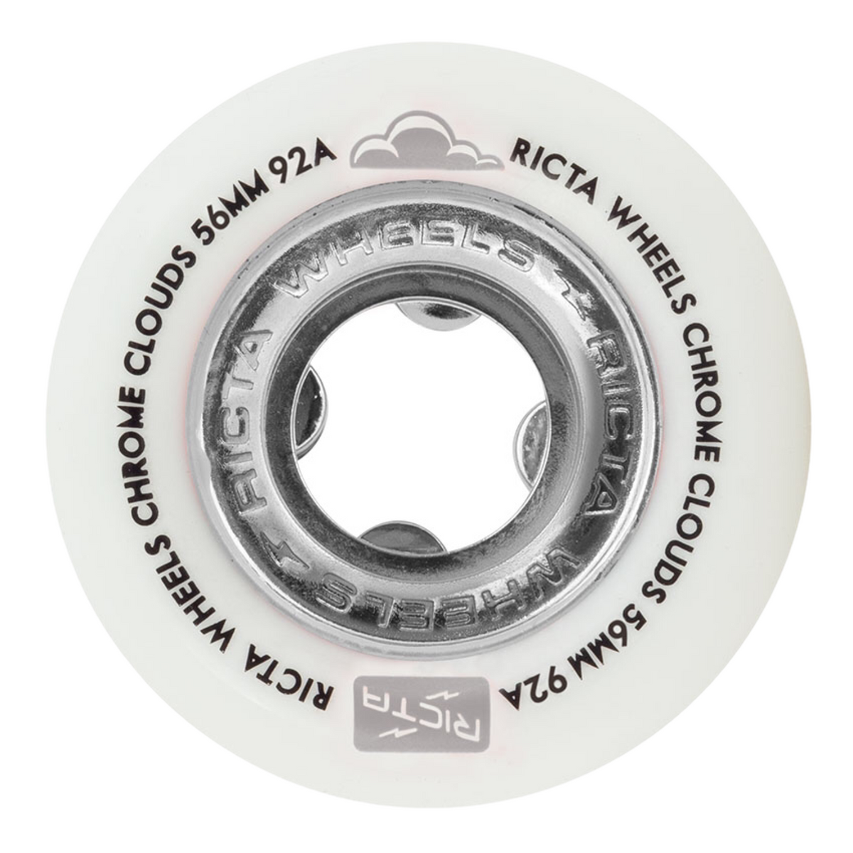 Ricta Chrome Clouds Black 92a Wheels 56mm– Relief Skate Supply